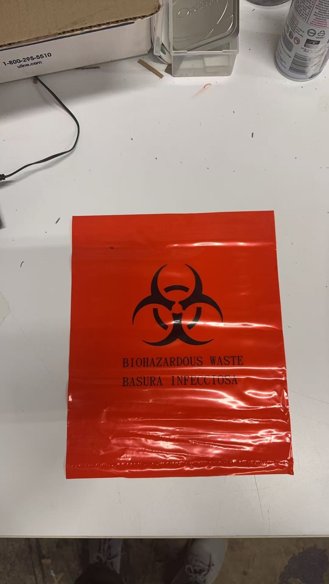 Biohazard Bags, Red, Heavy duty, Pack of 100 – www.labshops.com