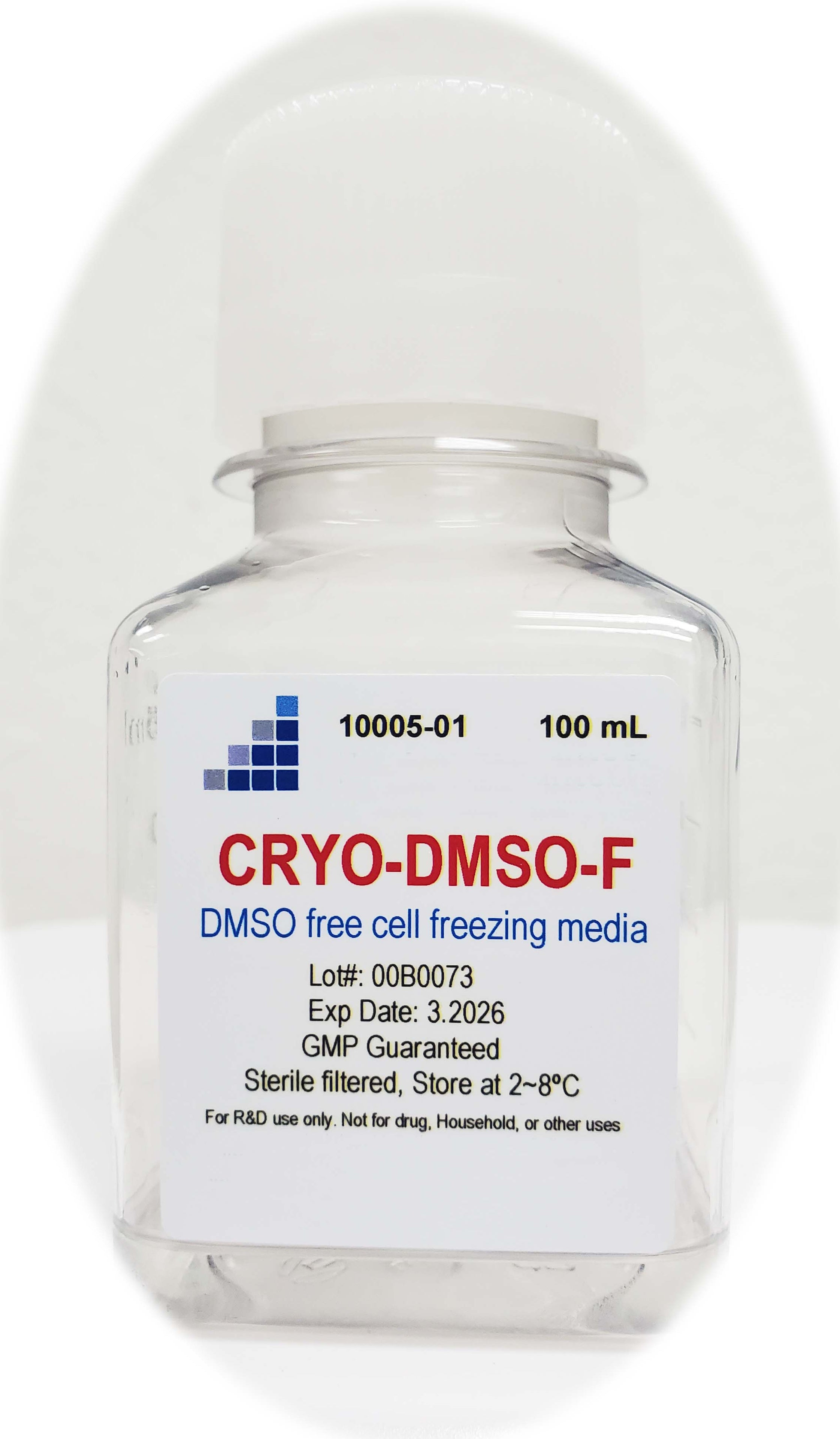 CRYO-DMSO-F Cell/Tissue Freeze Media, Sterile filtered, 100ml – www ...