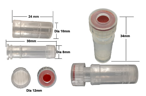 Filter Vial set, Nylon, 100/pk, (Caps Included) – www.labshops.com