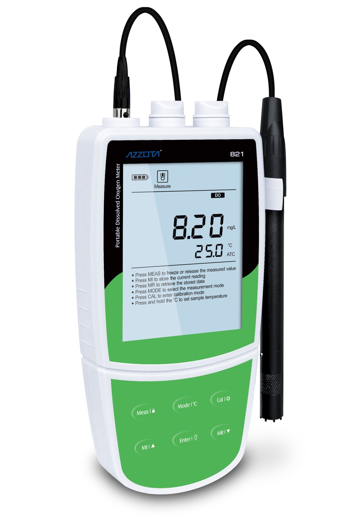 Azzota® High-accuracy Portable Dissolved Oxygen Meter (2020 Model ...