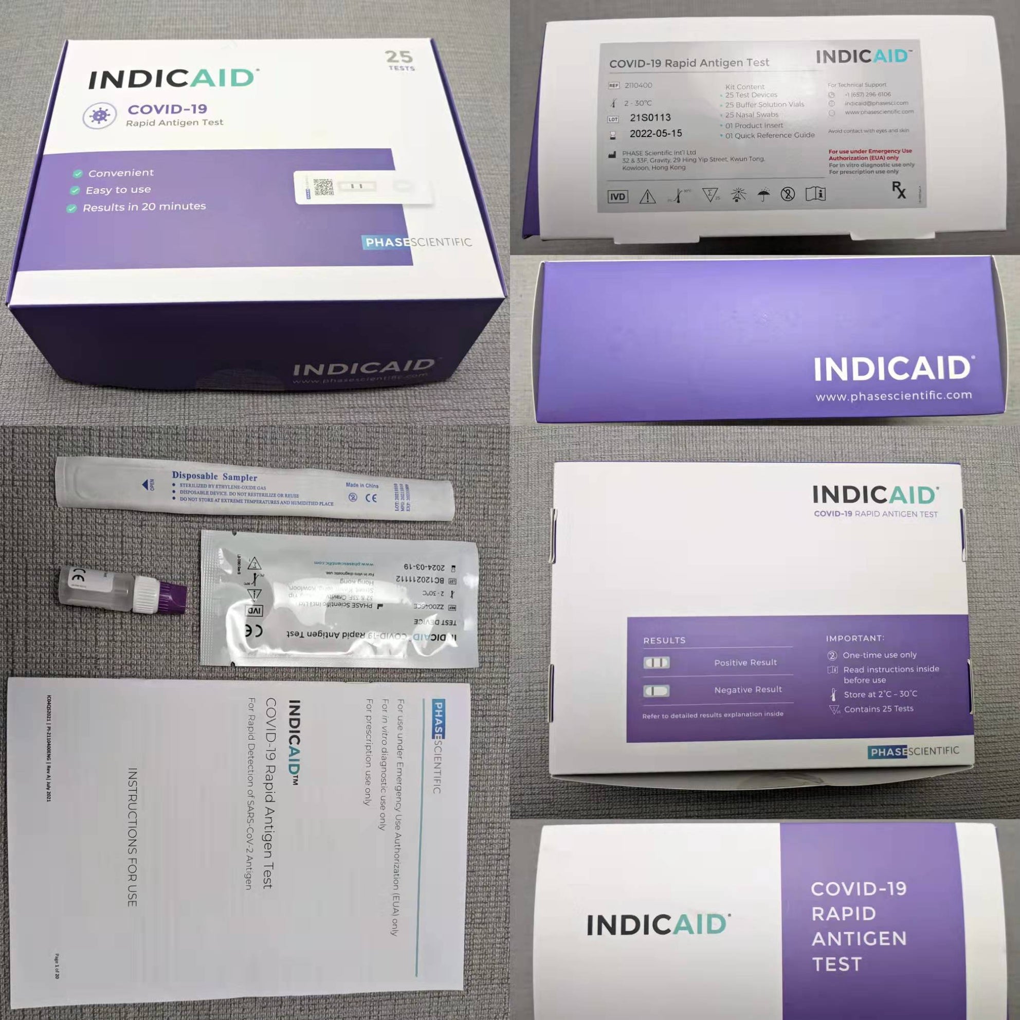 INDICAID Rapid POC COVID-19 Antigen Nasal Test Kit (EUA210259) – www ...